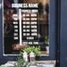 Custom Open Hours Store Vinyl Sign Sticker - Business Office Window ...