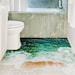 3d Sea Floor Bathroom Stickers Decor - Ocean Beach Vinyl Decals for ...