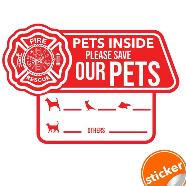 Pet Inside Sticker - Etsy