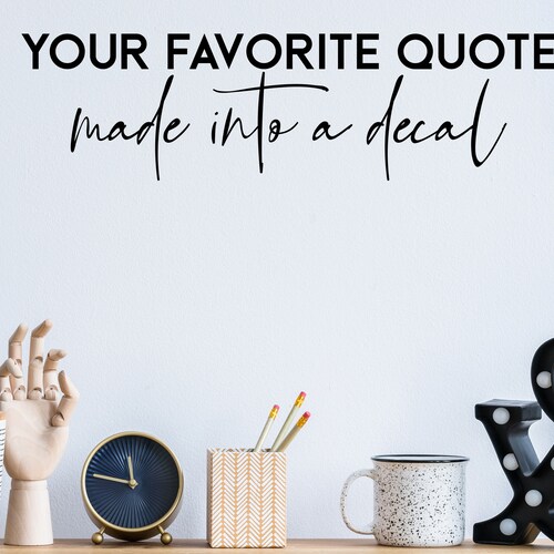 Custom Wall Decal Quote Create Your Own Wall Words Home - Etsy