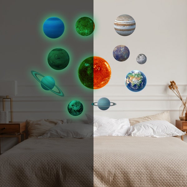 Solar System Wall Stickers - Etsy