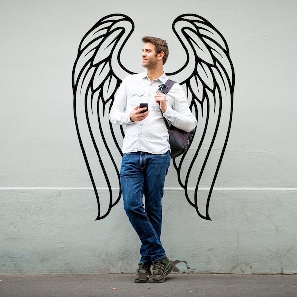 Angel Wall Decal - Etsy