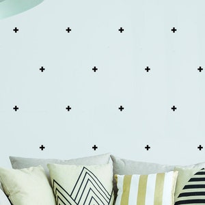 50x Cross Sticker Vinyl Wall Decor - the Adhesive Home Decal Crossing ...