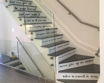 Stair Quote Decal | Etsy