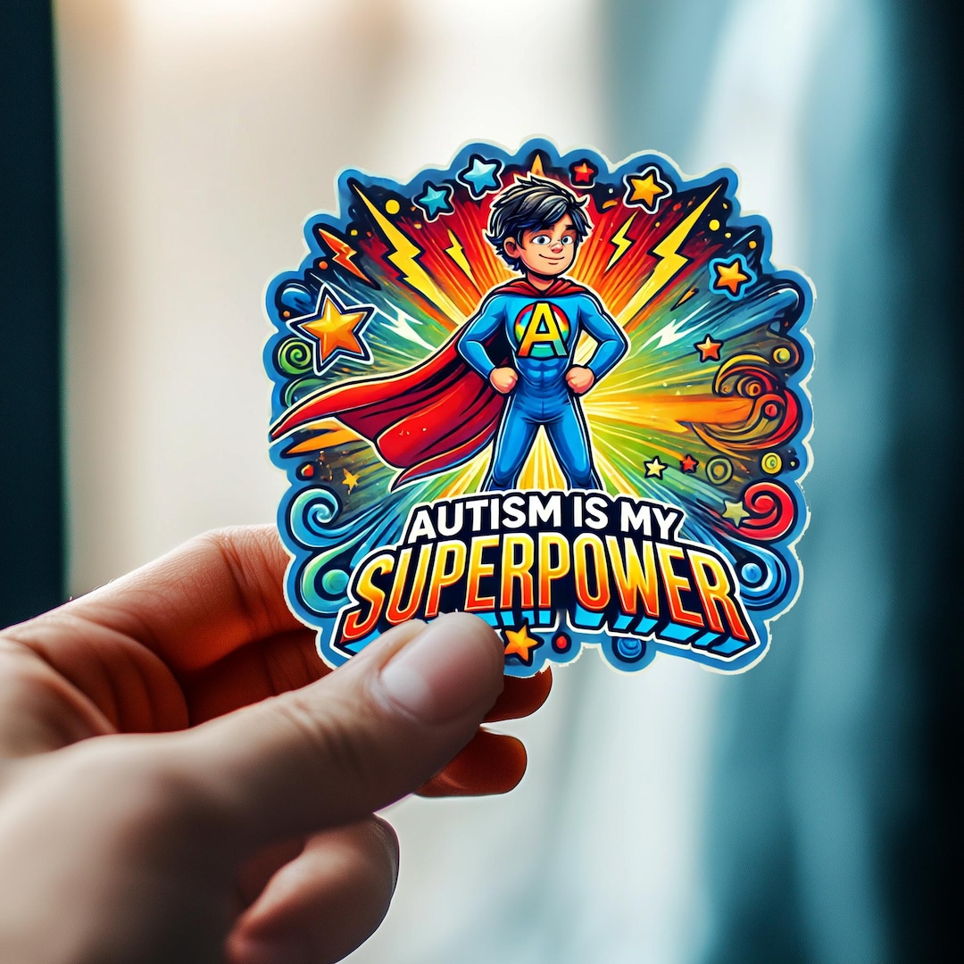 Autism is My Superpower Sticker | Vinyl Sticker Wall, Car, Furniture ...