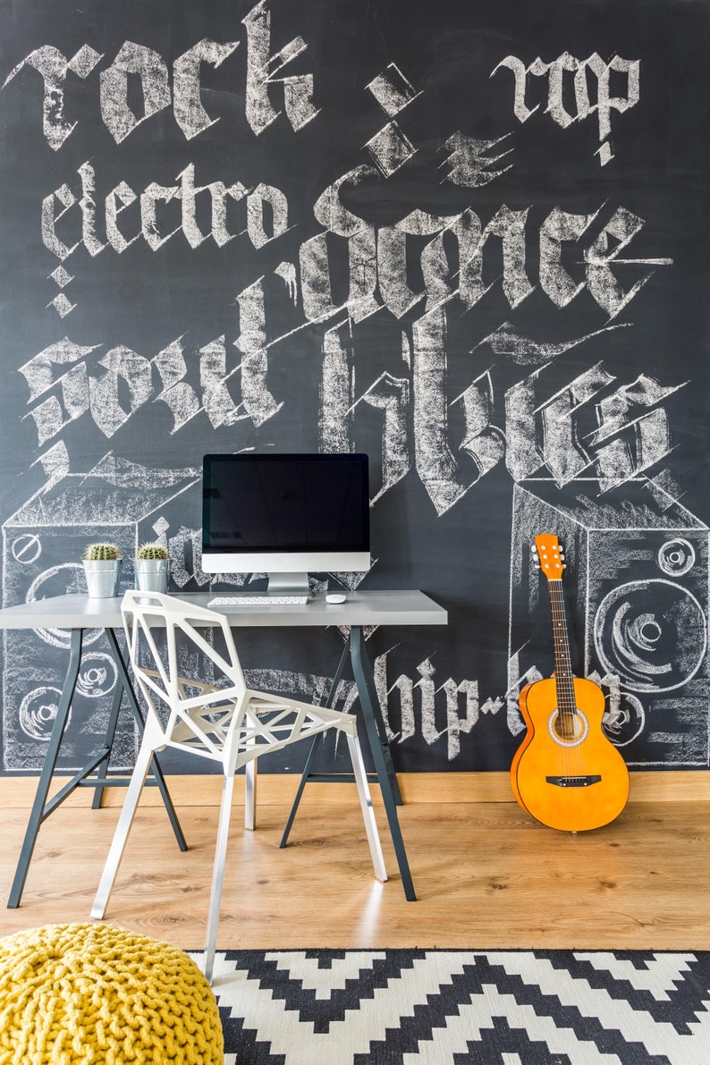 Chalkboard Wall Sticker - Large Chalk Board Decal for Kitchen Classroom ...