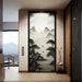 Contemporary Smoky Glass Door Sticker - Abstract Gradient Transparency ...