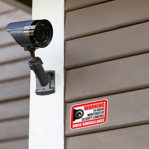 10x Video Camera Surveillance Warning Sign Pack - Home Outdoor Indoor ...