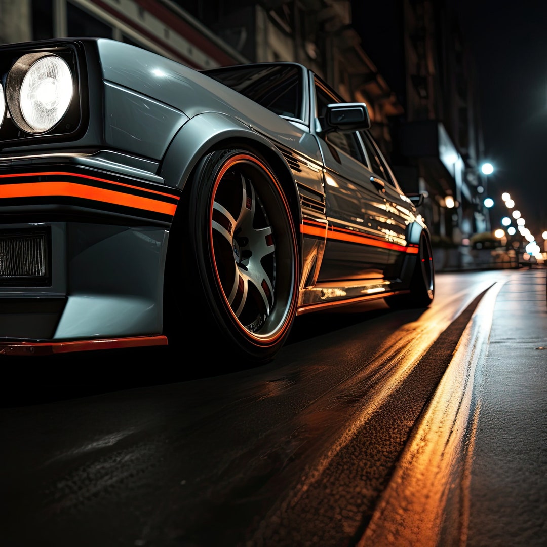 Car Body Vinyl Thin Line Stickers - Geometric Peel-and-stick Auto Side ...