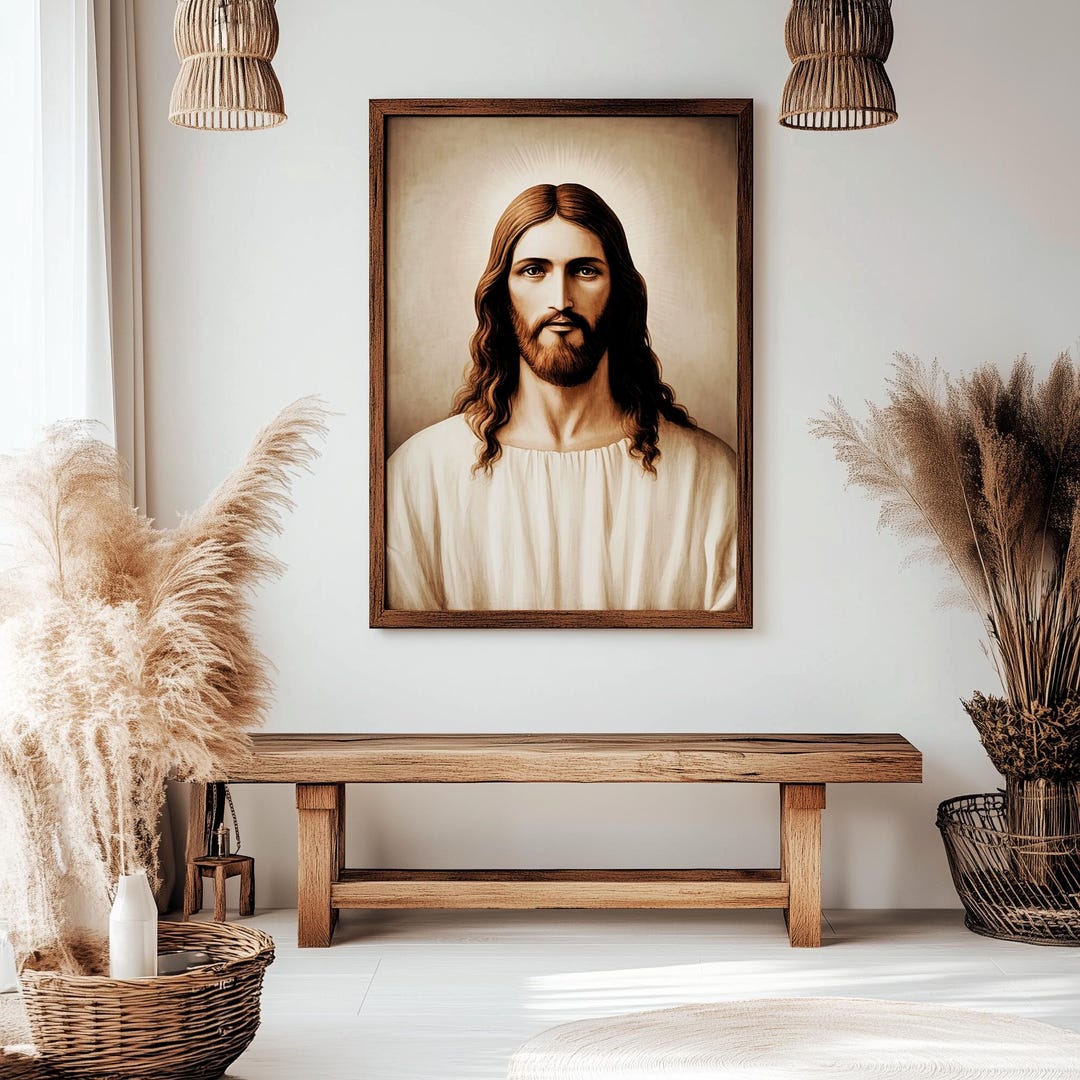 Jesus Christ Wall Poster | Unframed Religious Art Print | Christian ...
