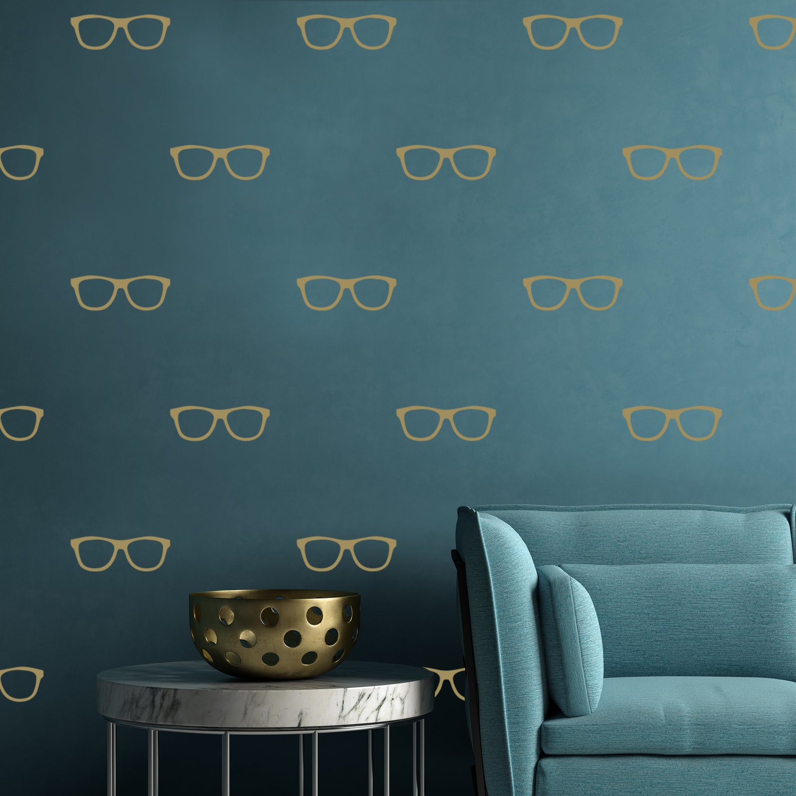 50x Glasses Wall Decals Decor Spectacles Sticker for Bedroom | Etsy