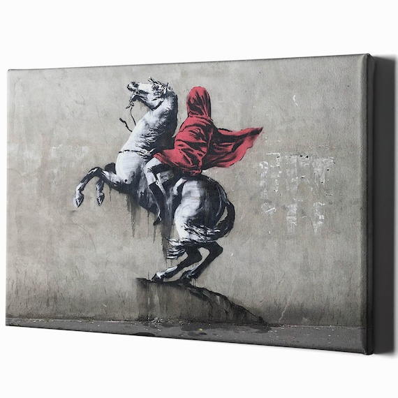 Banksy Napoleon Canvas Art Print Graffiti Wall Decor | Etsy