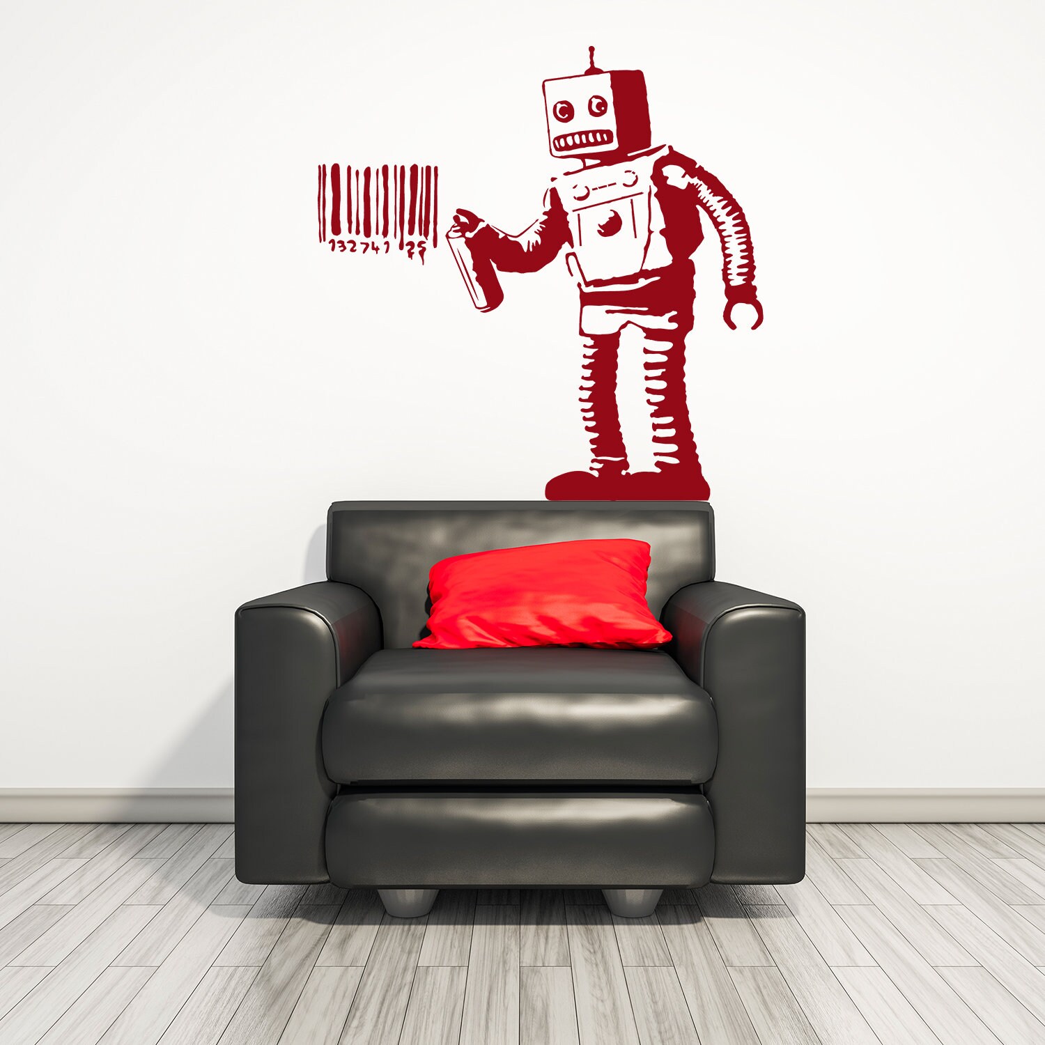Banksy Barcode Robot Wall Vinyl Sticker Street Art Graffiti - Etsy