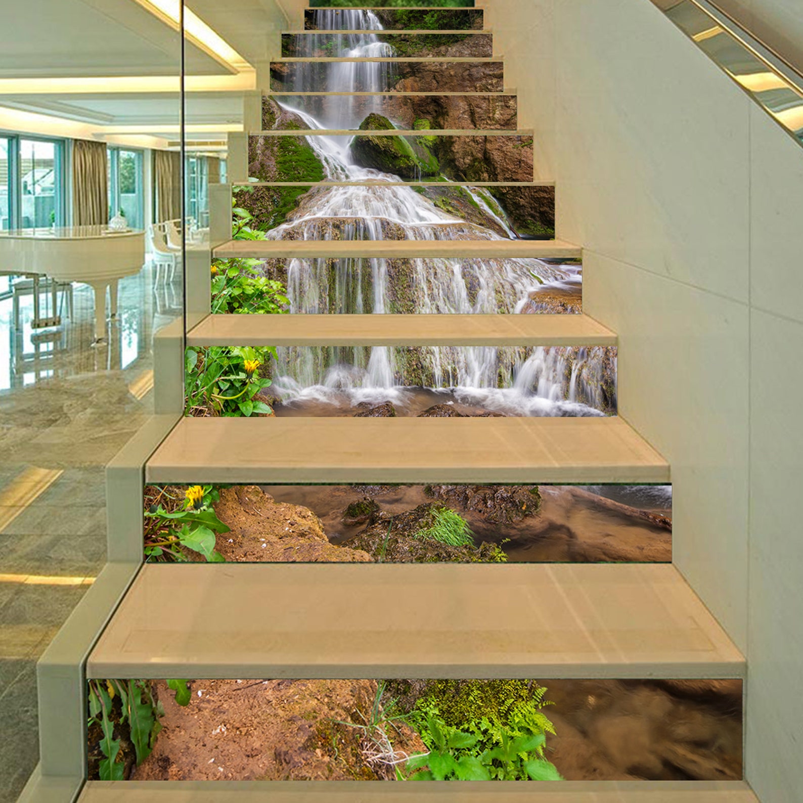 Stair Riser Vinyl Decals Stairs Risers Stickers 3d Stick | Etsy