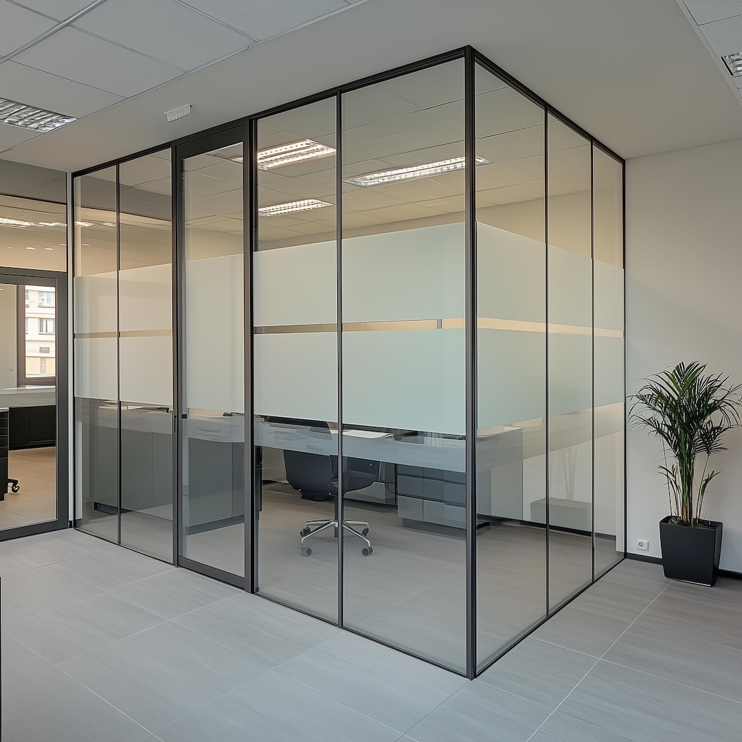 Frosted Glass Privacy Sticker | Etched Window Film for Office Home ...