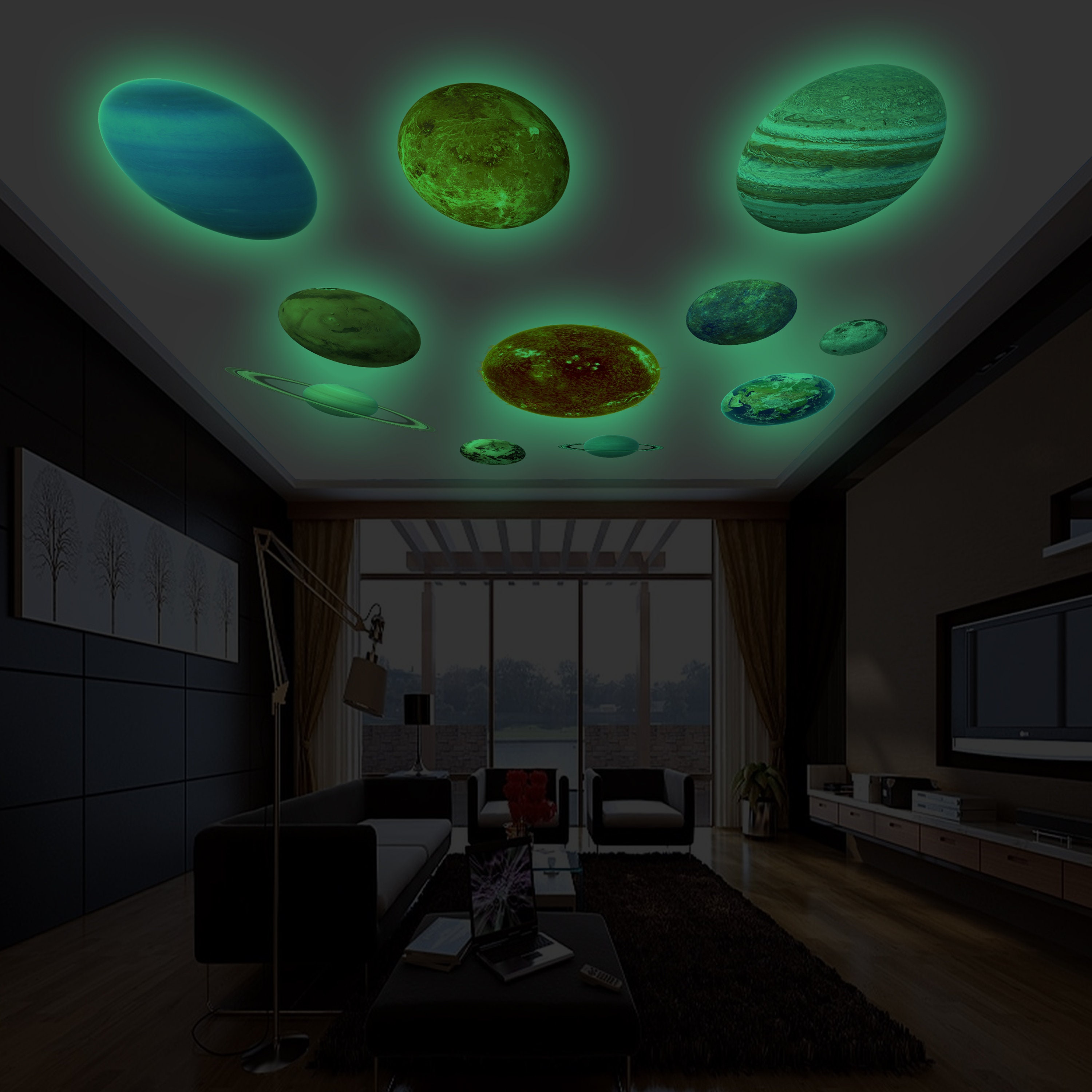 Solar System On Ceiling Paint