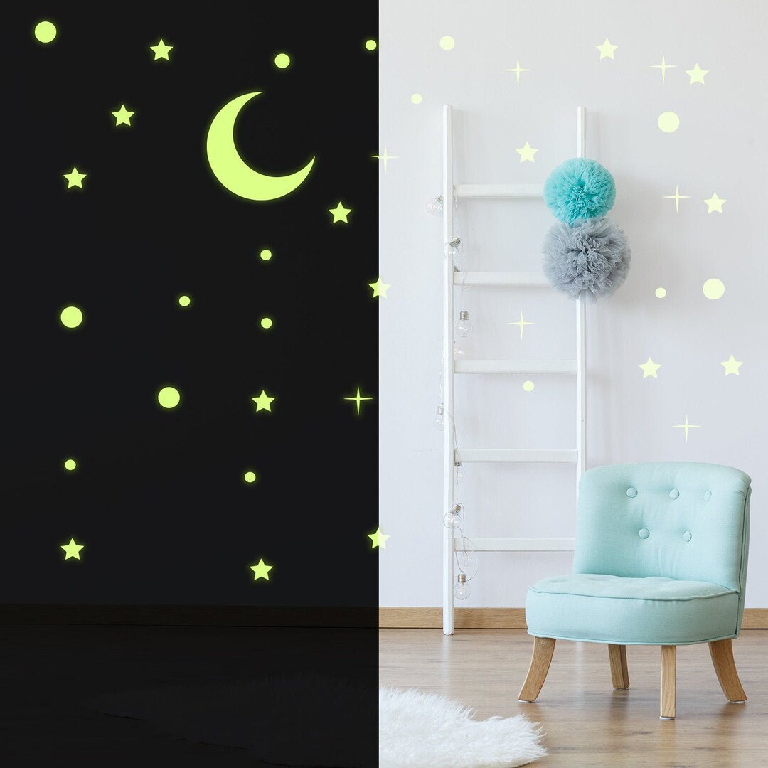 Glowing Ceiling Stickers- Starry Sky Wall Decal - Glow in the Dark ...
