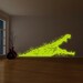 Custom Glowing Vinyl Wall Decal Customised Glow in Dark Ceiling Sticker ...