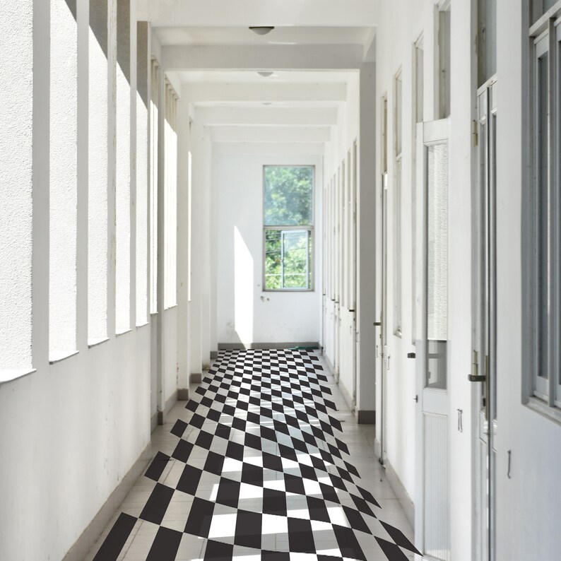 3d Optical Illusion Tiles Floor Stickers Decor Mural Vinyl | Etsy