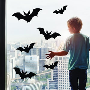 25x Halloween Bats Window Decals - Window Stickers for October 31st ...