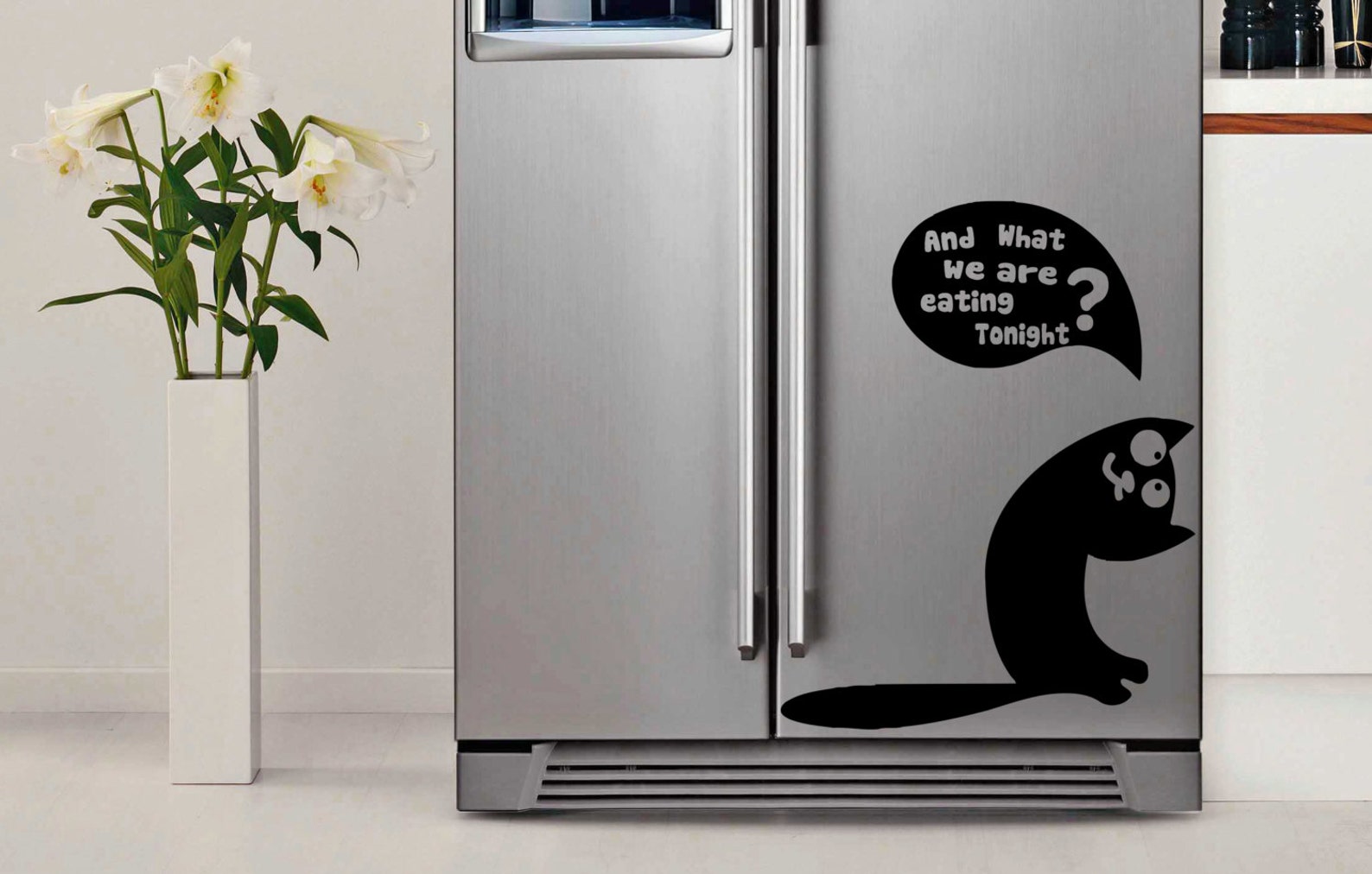 Kitchen Fridge Door Vinyl Cute Sticker the Funny Die Cut Set | Etsy