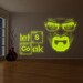 Custom Glowing Vinyl Wall Decal Customised Glow in Dark Ceiling Sticker ...
