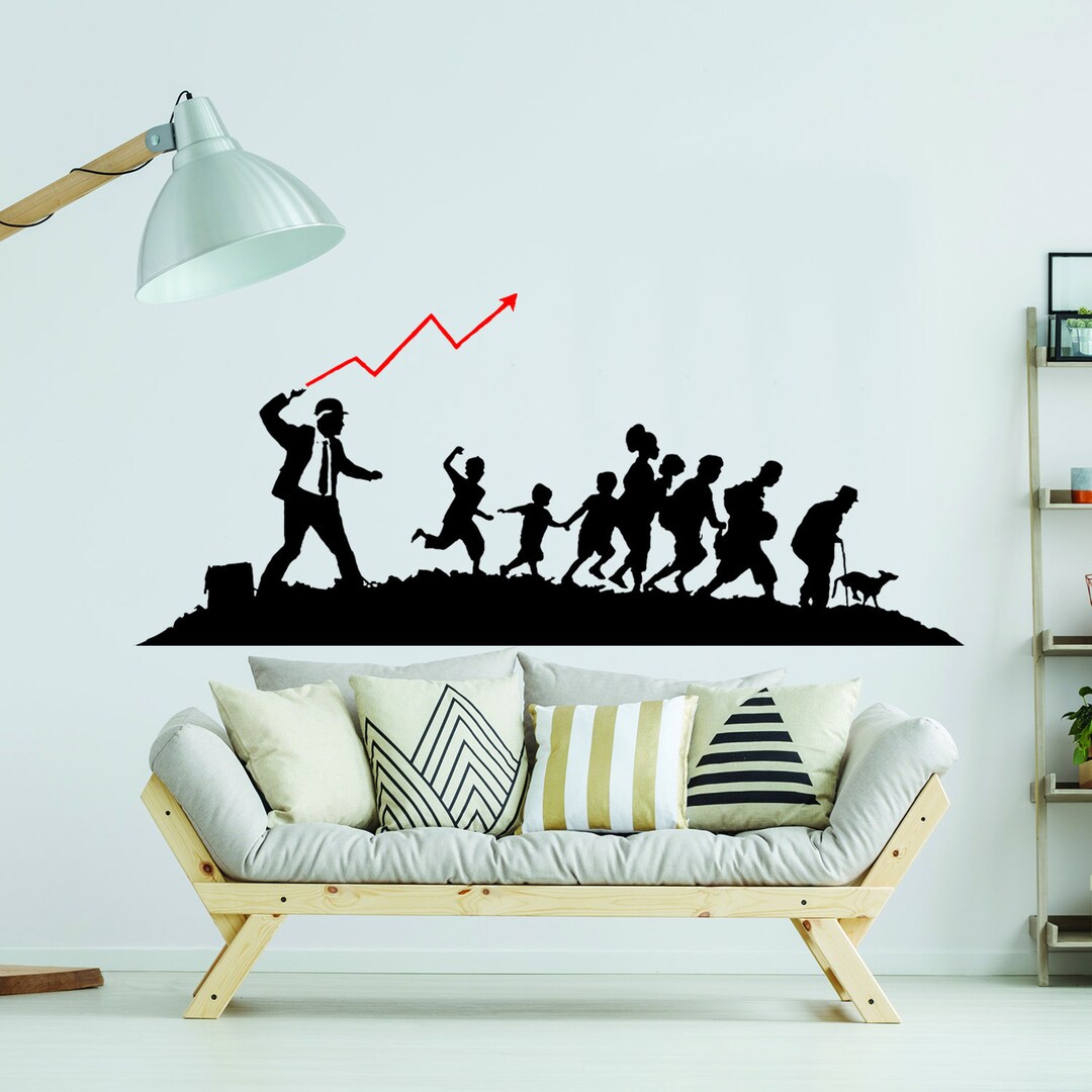 Banksy Businessman Vinyl Wall Sticker - Art Home Decor Cool and Premium ...