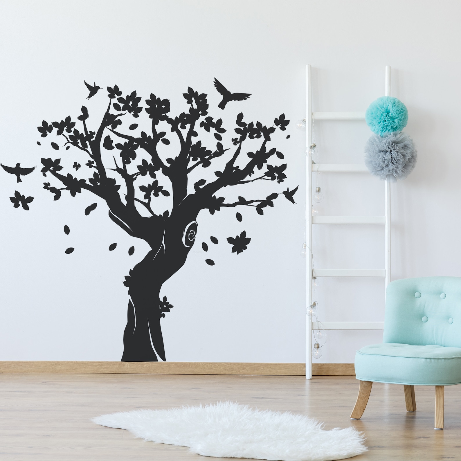 Tree Wall Decal Decor Large Art Vinyl Sticker for Nursery | Etsy