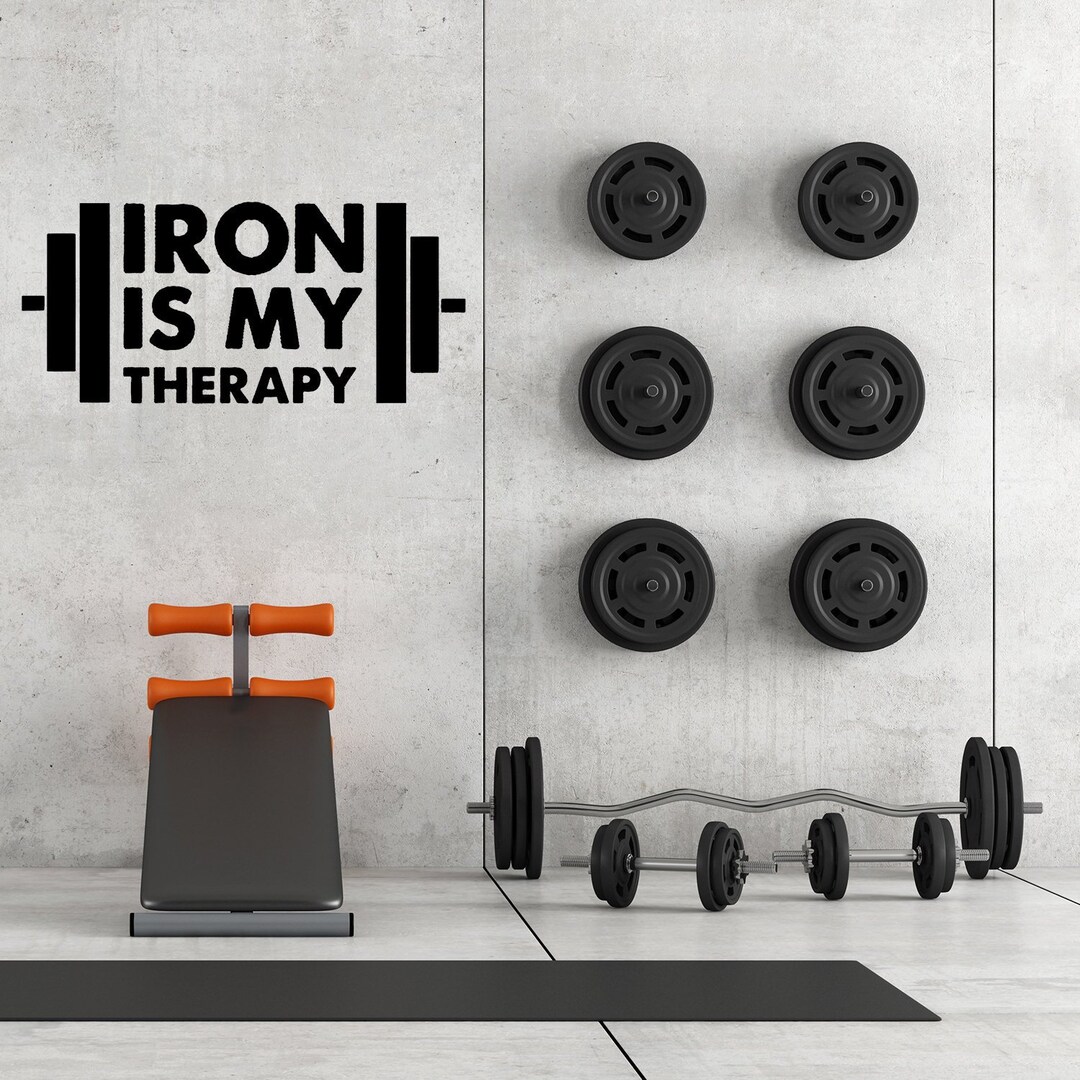 Bodybuilding Wall Gym Vinyl Sticker - Fitness Decor Workout Decal ...
