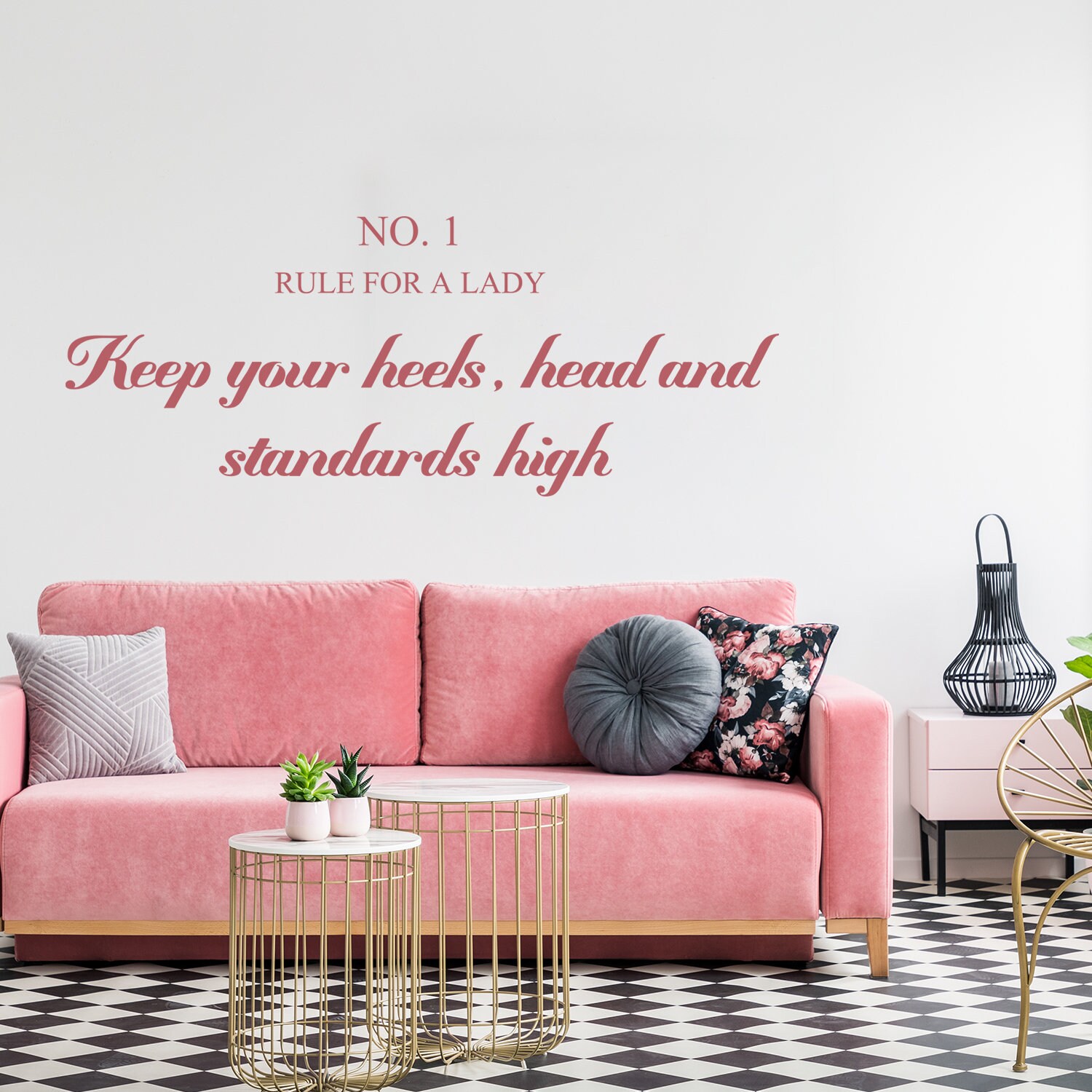 Rule for A Lady Wall Sticker - True Teen Laptop Feminist Crazy Decal ...