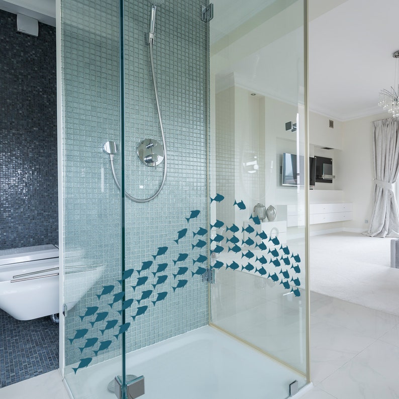 Fish Vinyl Wall Sticker Set Art Decor Cute Waterproof | Etsy