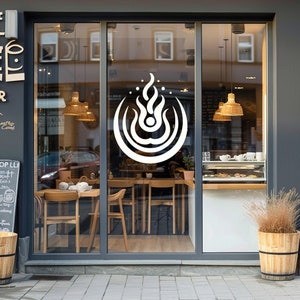 Custom Business Logo Vinyl Decal - Single Color Window Sticker for ...