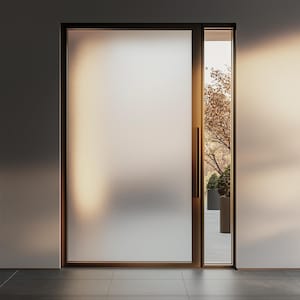 Full Frosted Glass Privacy Sticker | Etched Window Film for Office ...
