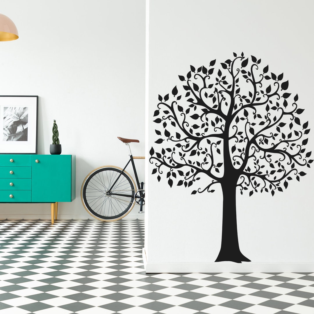 Tree Sticker Decal - Wall Birch Art Vinyl Nursery Stickers - Nature ...