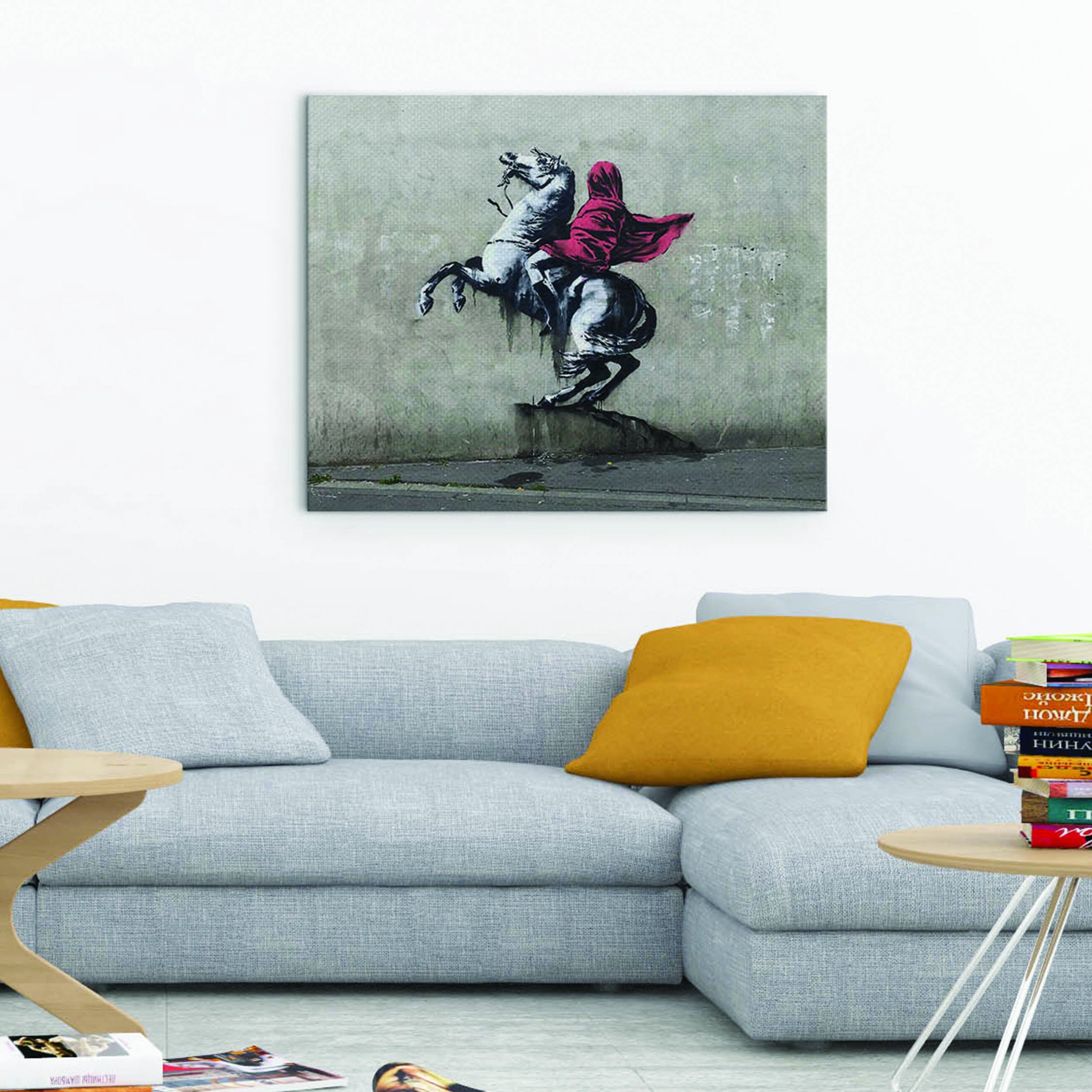 Banksy Napoleon Canvas Art Print - Graffiti Wall Decor Reproduction ...