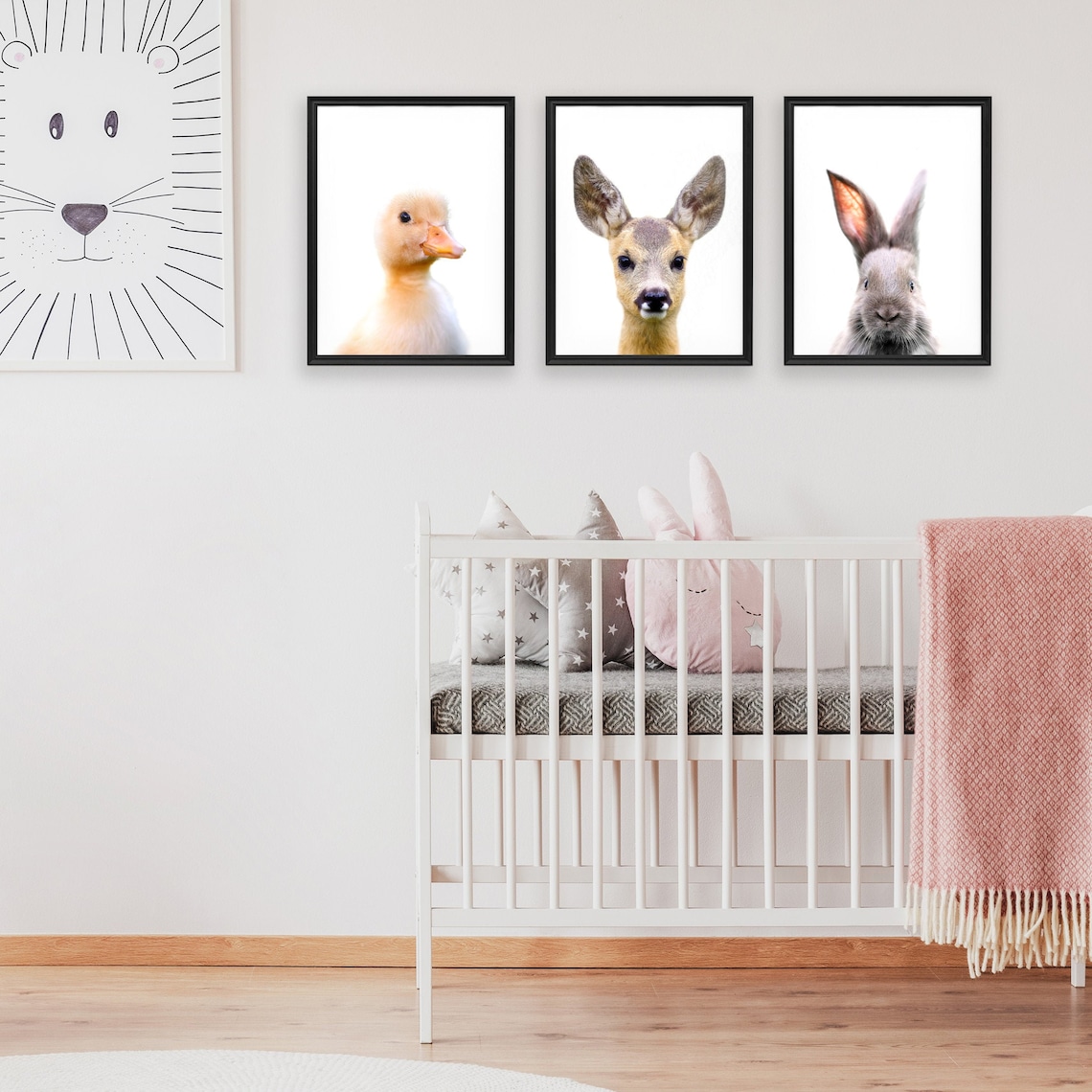 3x Baby Animals Posters Set Nursery Kids Room Decor Cute - Etsy
