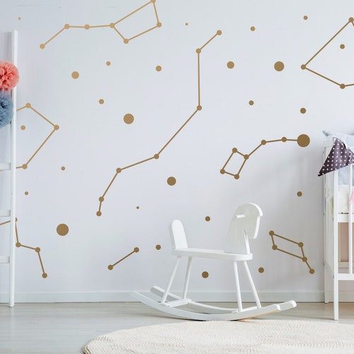 Constellations Vinyl Wall Stickers Zodiac Star Space Ceiling - Etsy