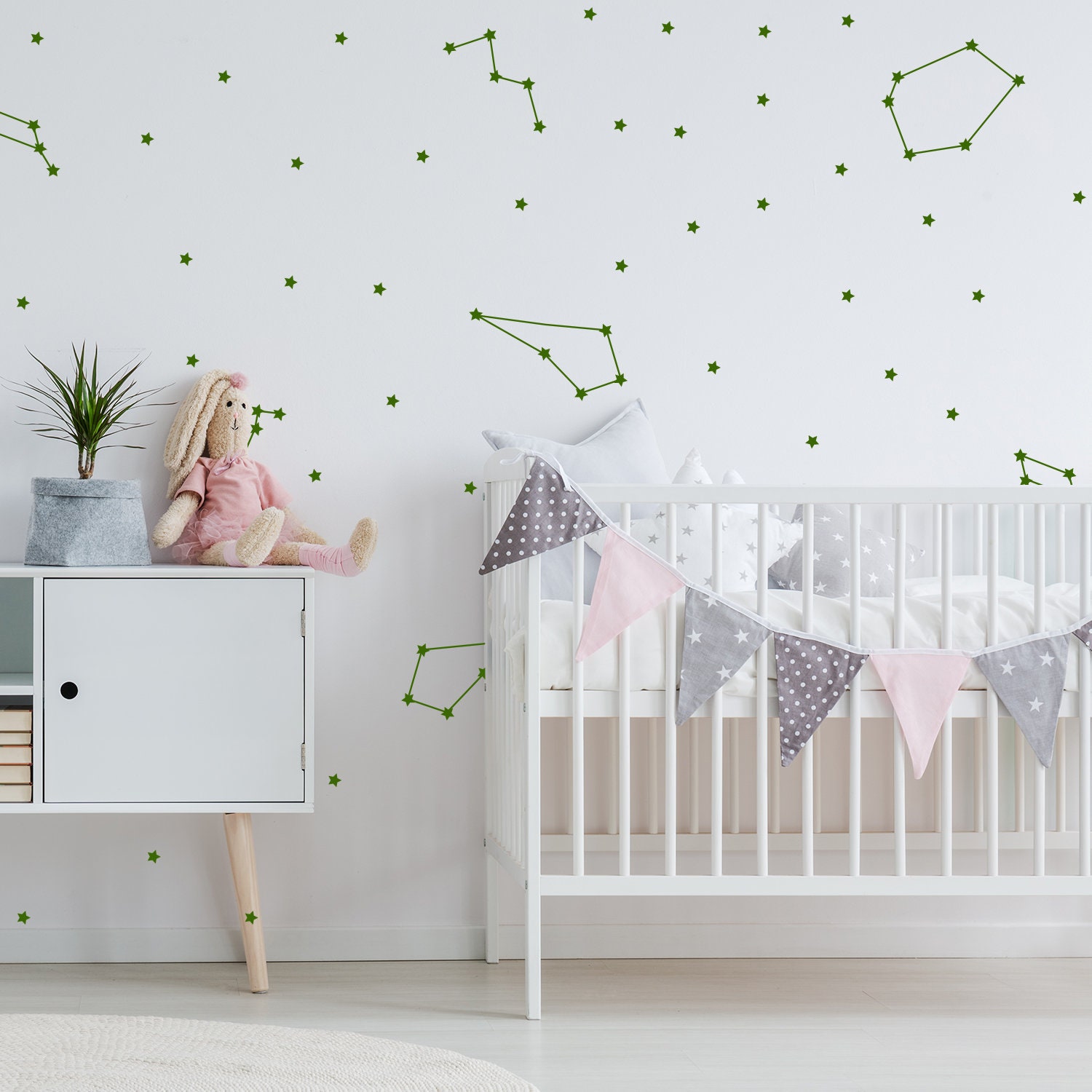 Constellations Vinyl Wall Stickers - Zodiac Star Space Ceiling Art ...