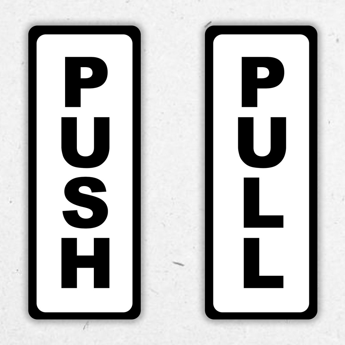 4x Push Pull Door Vertical Sticker Sign for to Open and Close - Etsy