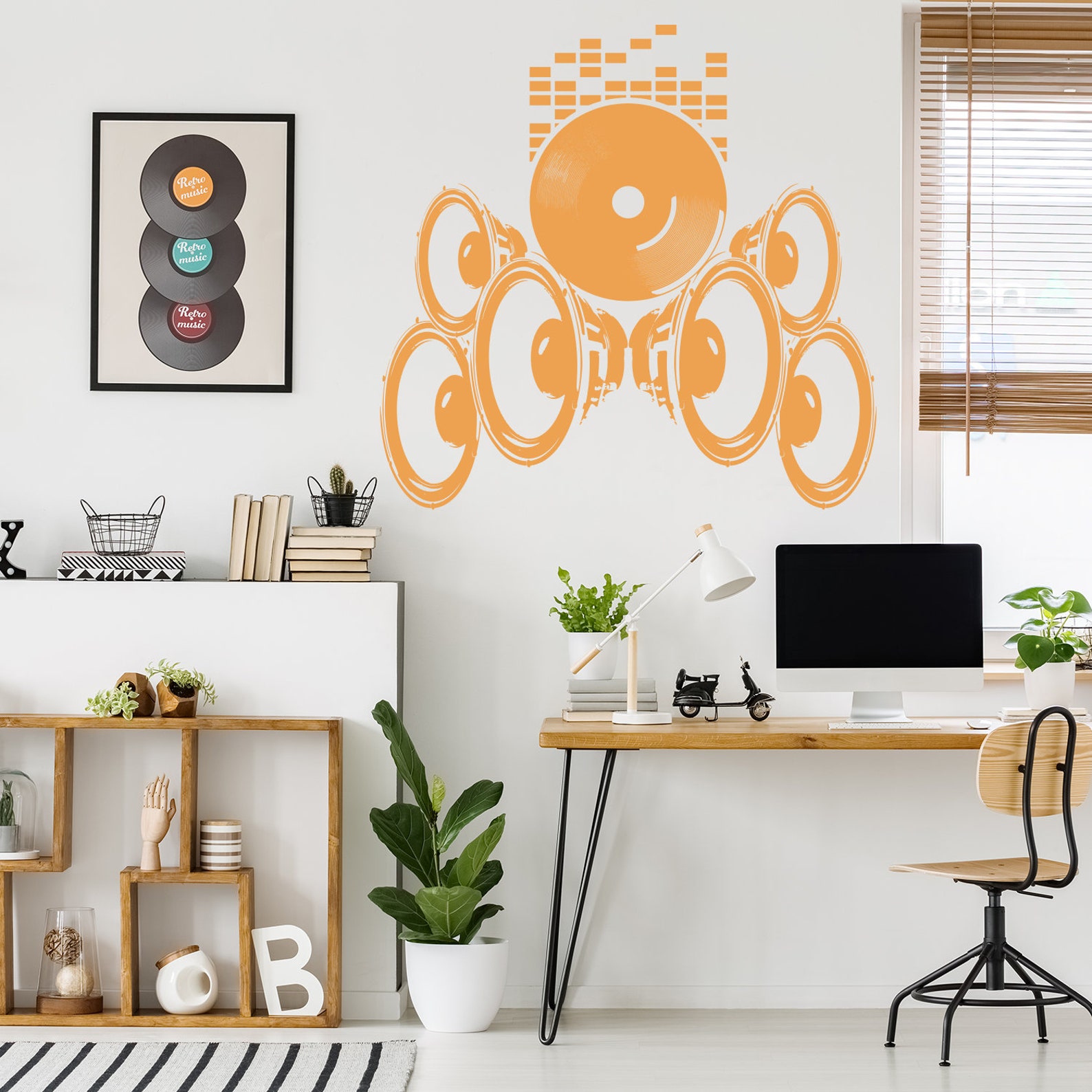 Music Speakers Wall Vinyl Sticker Radio Art Waterproof - Etsy