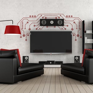 TV Wall Decor Art Vinyl Decals - Decorative Stickers for Living Room ...