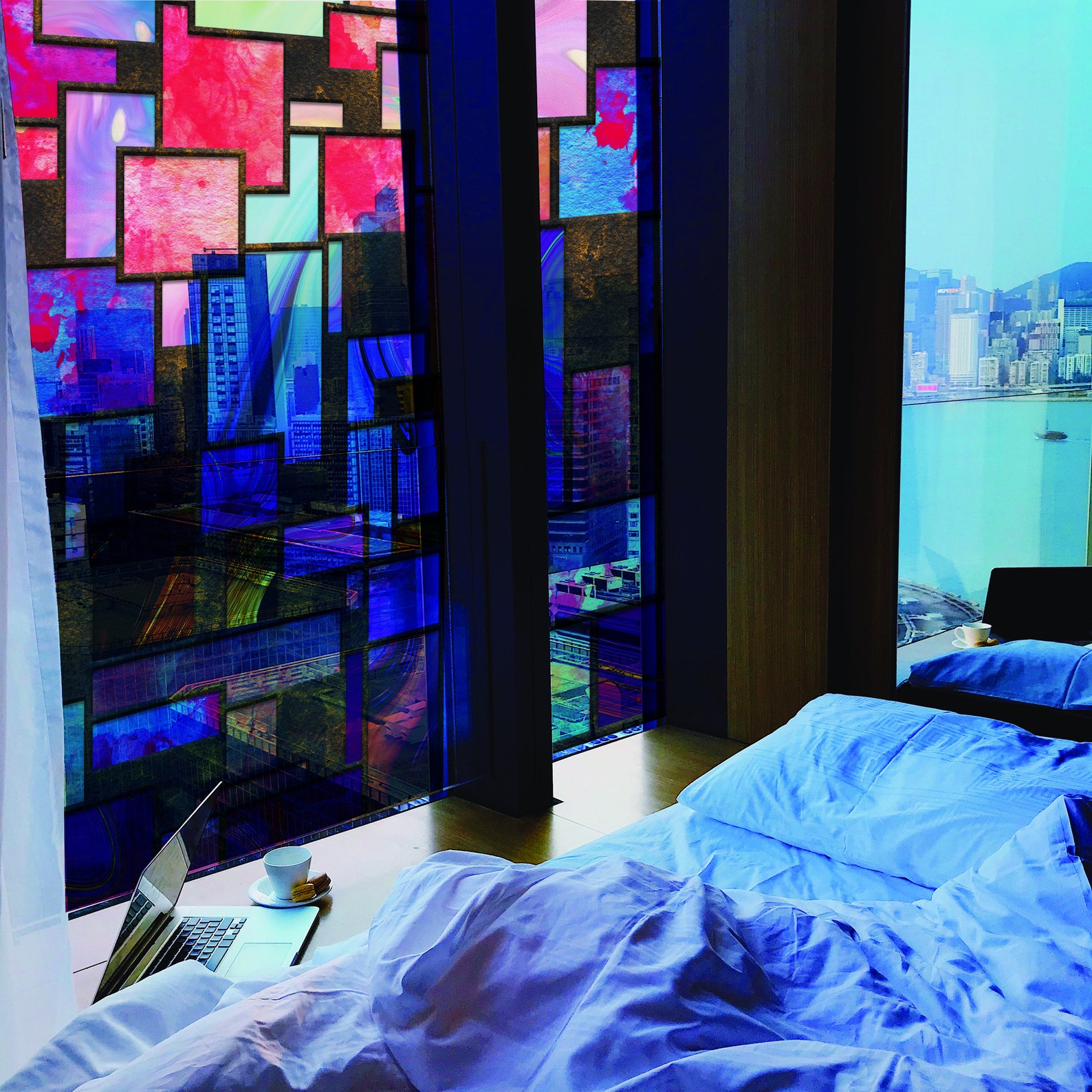 Bricks Window Privacy Glass Film - Frosted Etched Decorative Sticker ...