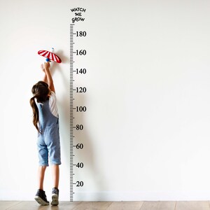 Centimeters Growth Chart Ruler Vinyl Wall Decal - DIY Child Height ...
