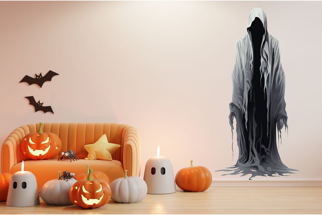 Halloween Ghoul Wall Decal - Creepy Human Monster Silhouette Stickers ...