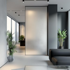 Full Frosted Glass Privacy Sticker | Etched Window Film for Office ...