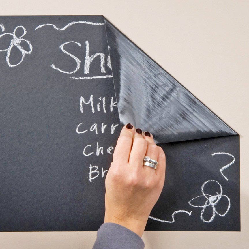 Custom Chalkboard Vinyl Wall Decal | Writable Peel & Stick Blackboard ...