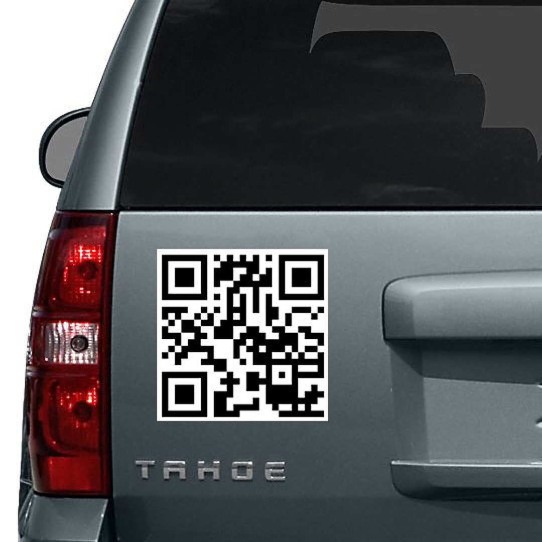 Custom Qr Code Sticker Personalized Design Scan Wall Business Vinyl ...