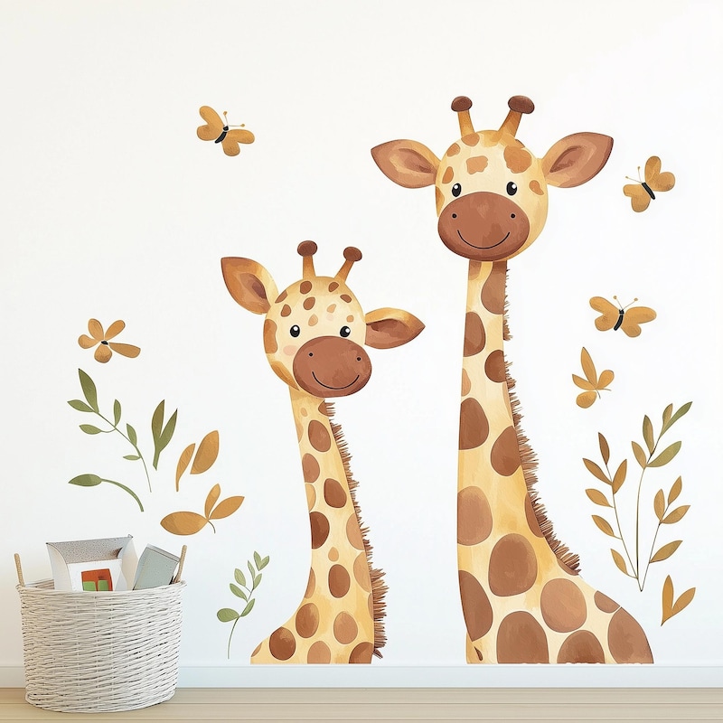 Giraffe Wall Decals - Etsy