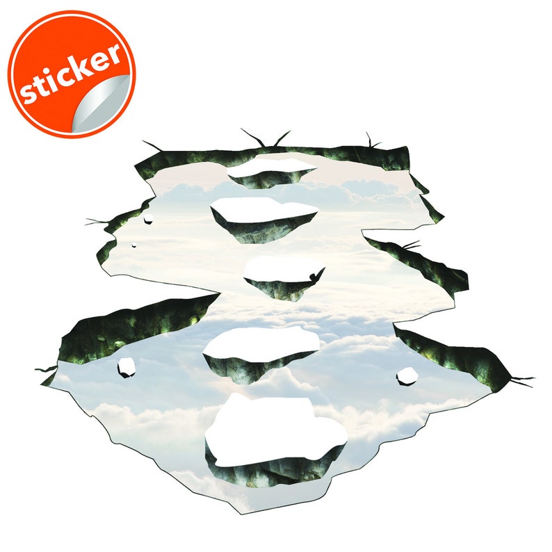 3d Space Bridge Floor Vinyl Decal Bathroom Living Room - Etsy