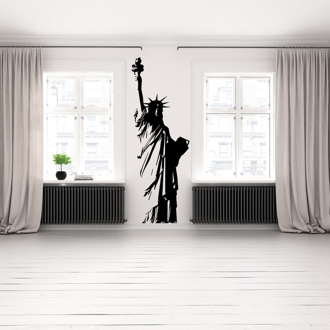 Statue of Liberty Sticker - NY Usa Lady Art Decal - New York American ...